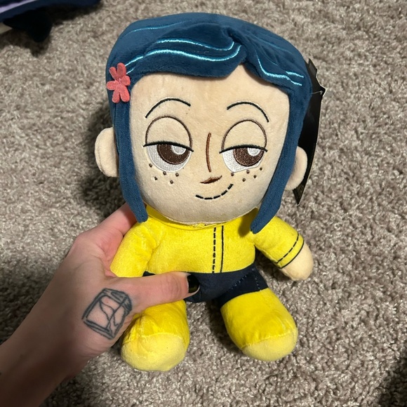 Toys | Coraline Blue And Yellow Plush Toy | Poshmark